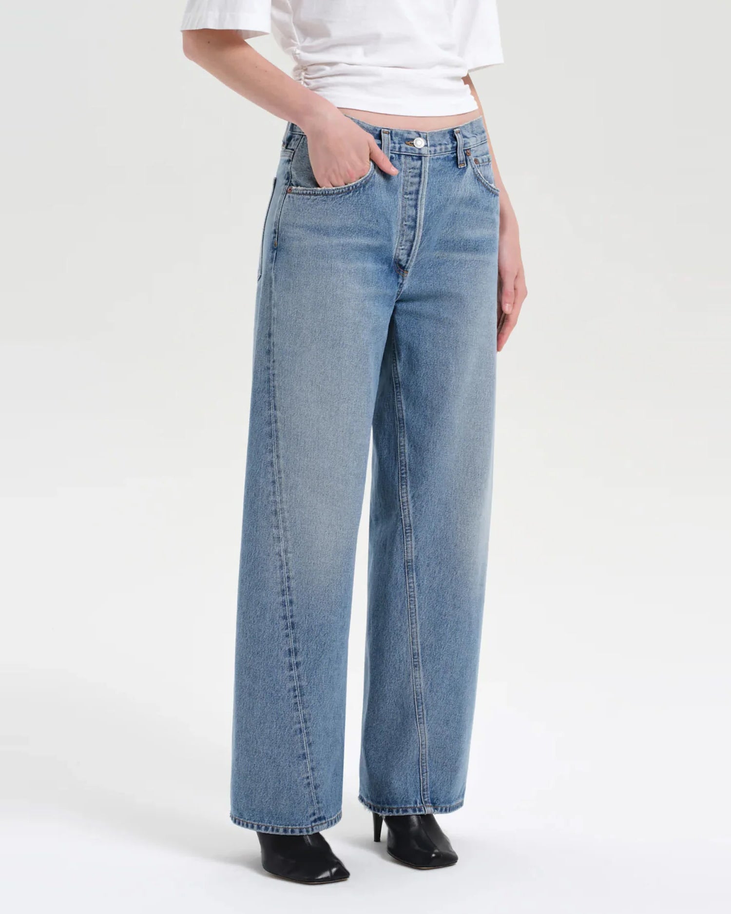 Shop AGOLDE | TWIST LOW SLUNG BAGGY / STAGE | from THIS IS FABRIC