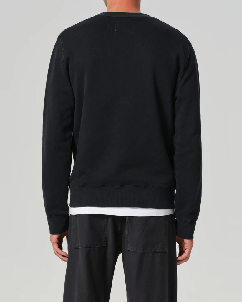VINTAGE CREWNECK / WASHED BLACK – FABRIC