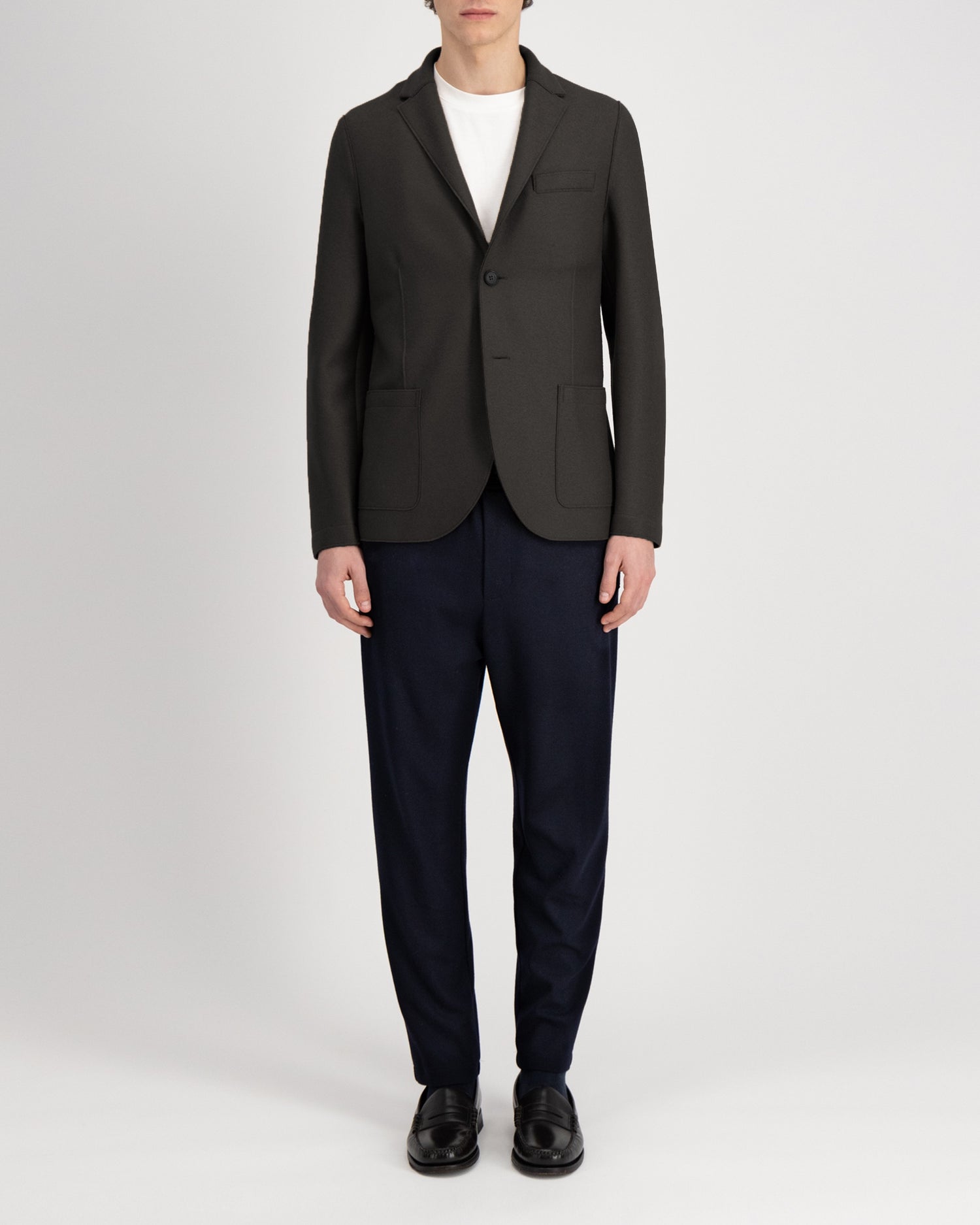 BLAZER LIGHT PRESSED WOOL / GRAPHITE – FABRIC