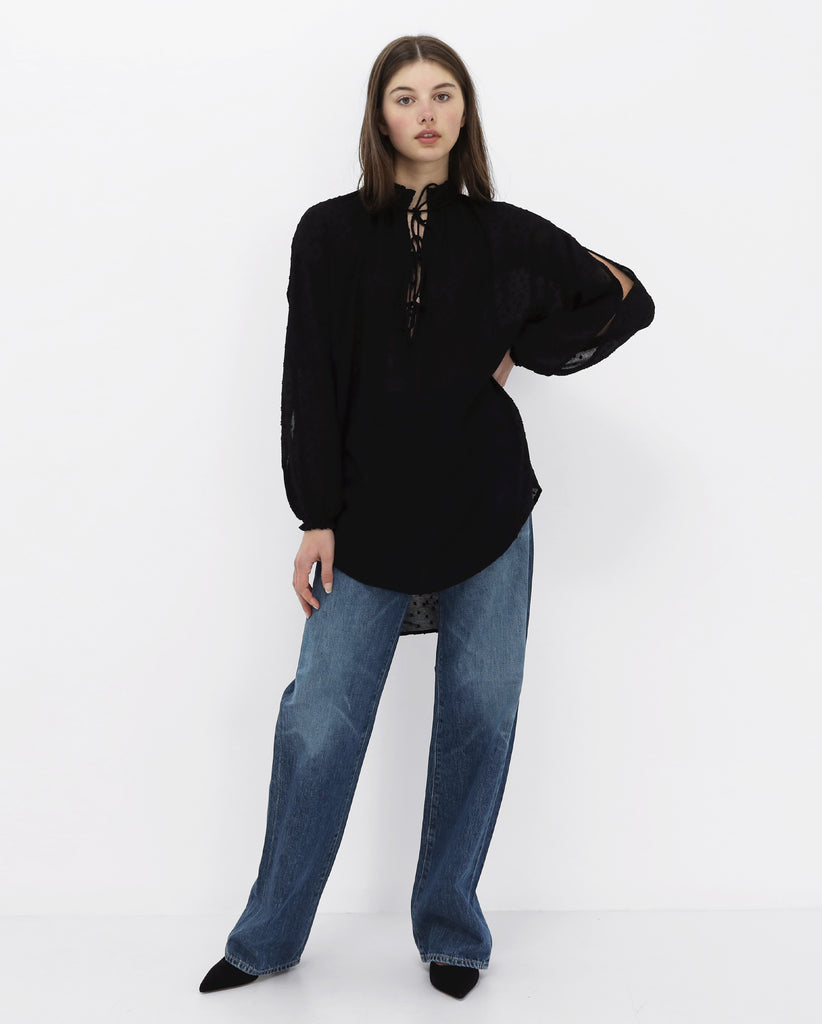 ROBBINS TOP / BLACK – FABRIC