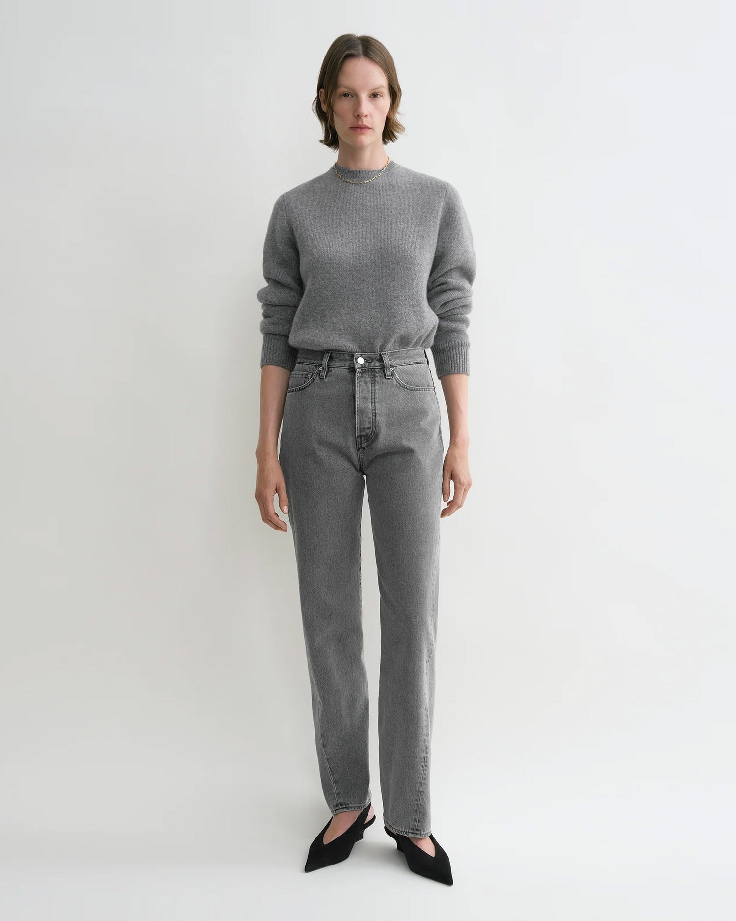TWISTED SEAM DENIM FULL LENGTH / MID GREY – FABRIC