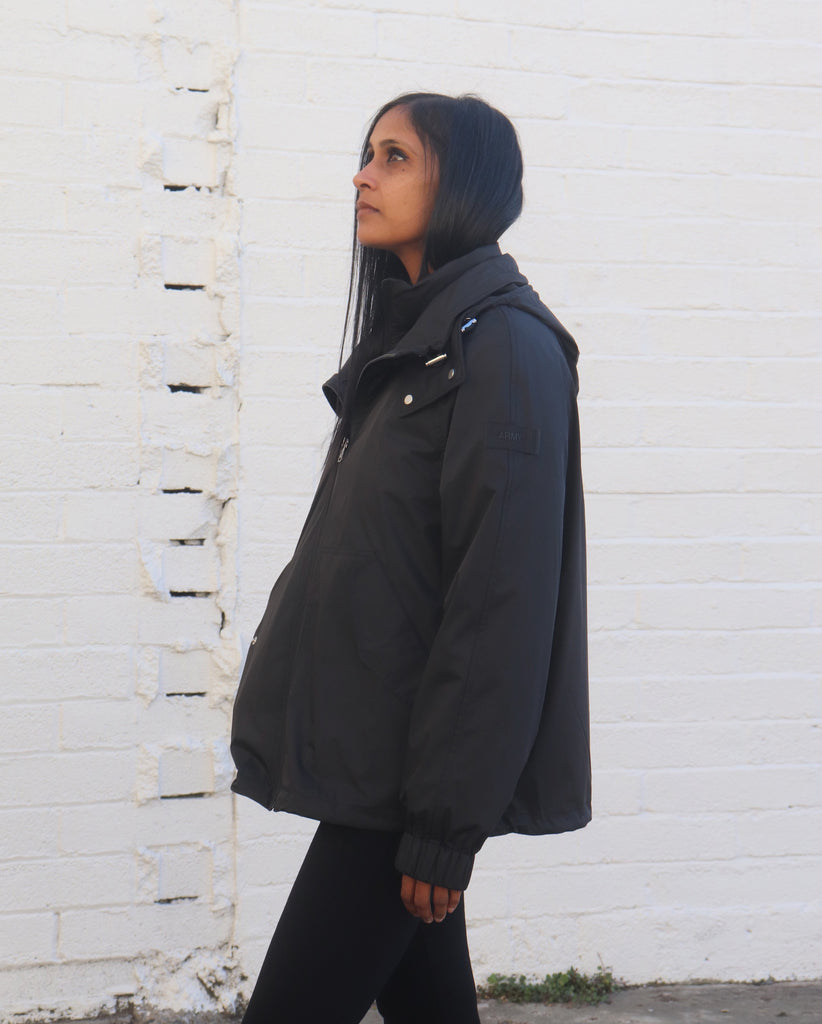 DOUBLE LAYER PUFFER JACKET 64CM / NOIR – FABRIC