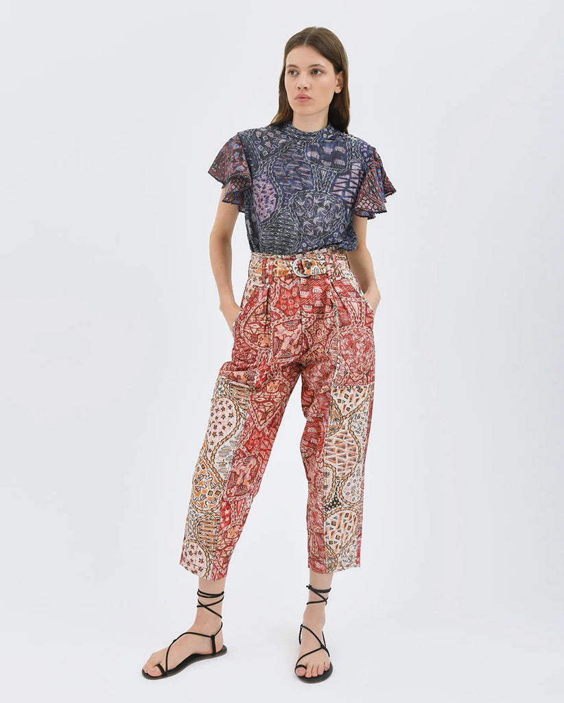 CIJI ORGANIC COTTON PANTS / CAIRO RED – FABRIC