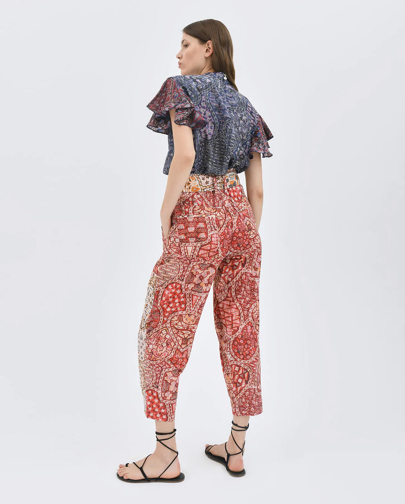 CIJI ORGANIC COTTON PANTS / CAIRO RED – FABRIC